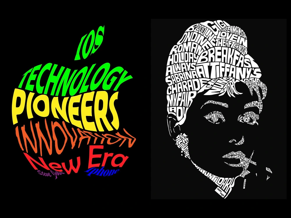 A warped word cloud or word art style of any shape | Upwork