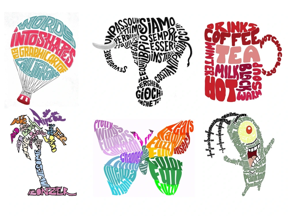 A warped word cloud or word art style of any shape | Upwork