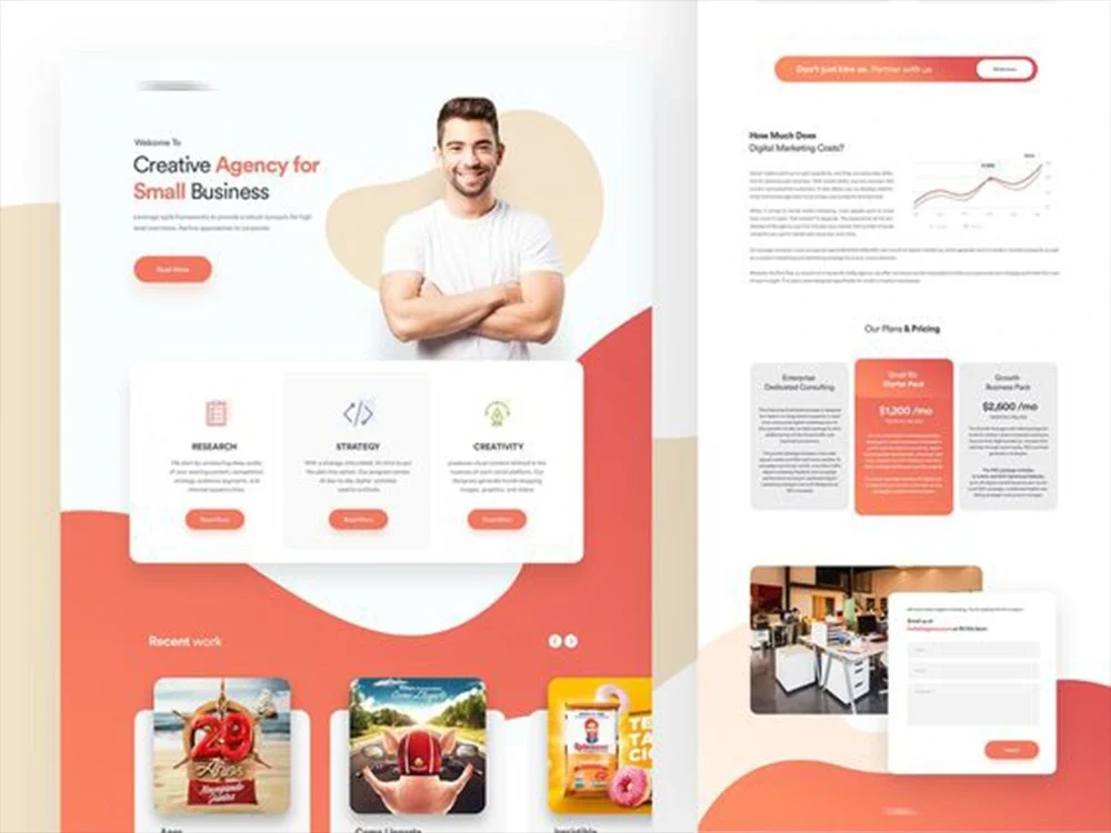 Modern and eye-catchy Website UI/UX design | Upwork