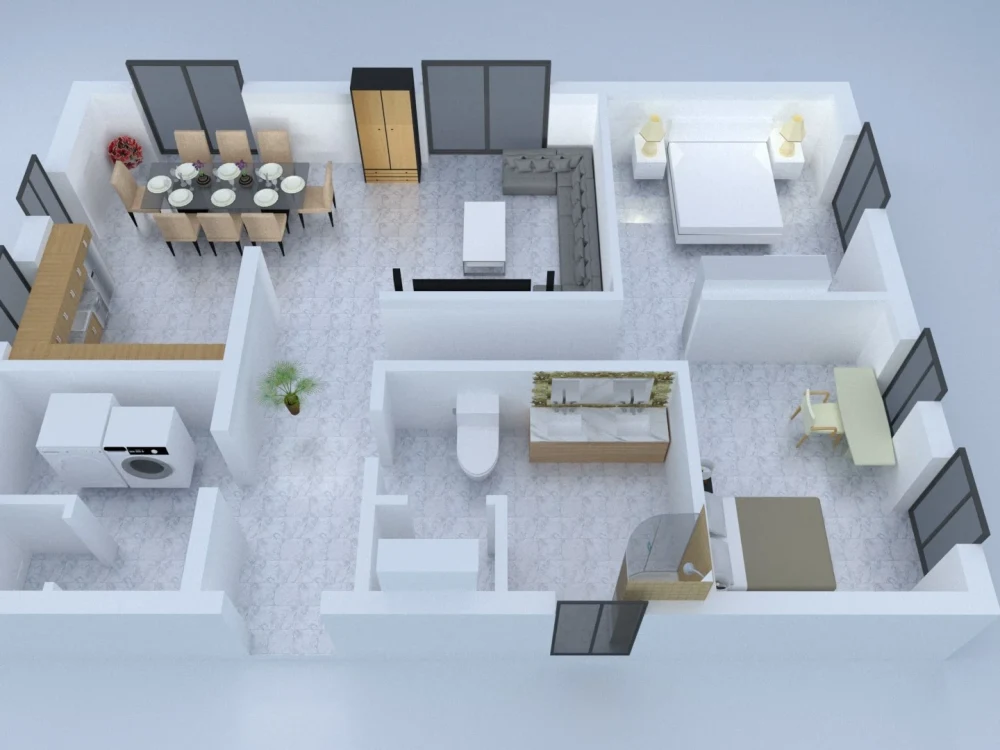 A proper 2d Architectural Floor plan in Auto cad. | Upwork