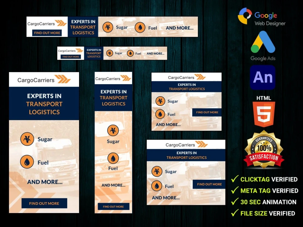 Amazing HTML5 animated banner for your business | Upwork