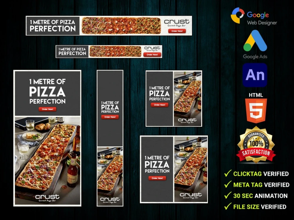 Amazing HTML5 animated banner for your business | Upwork