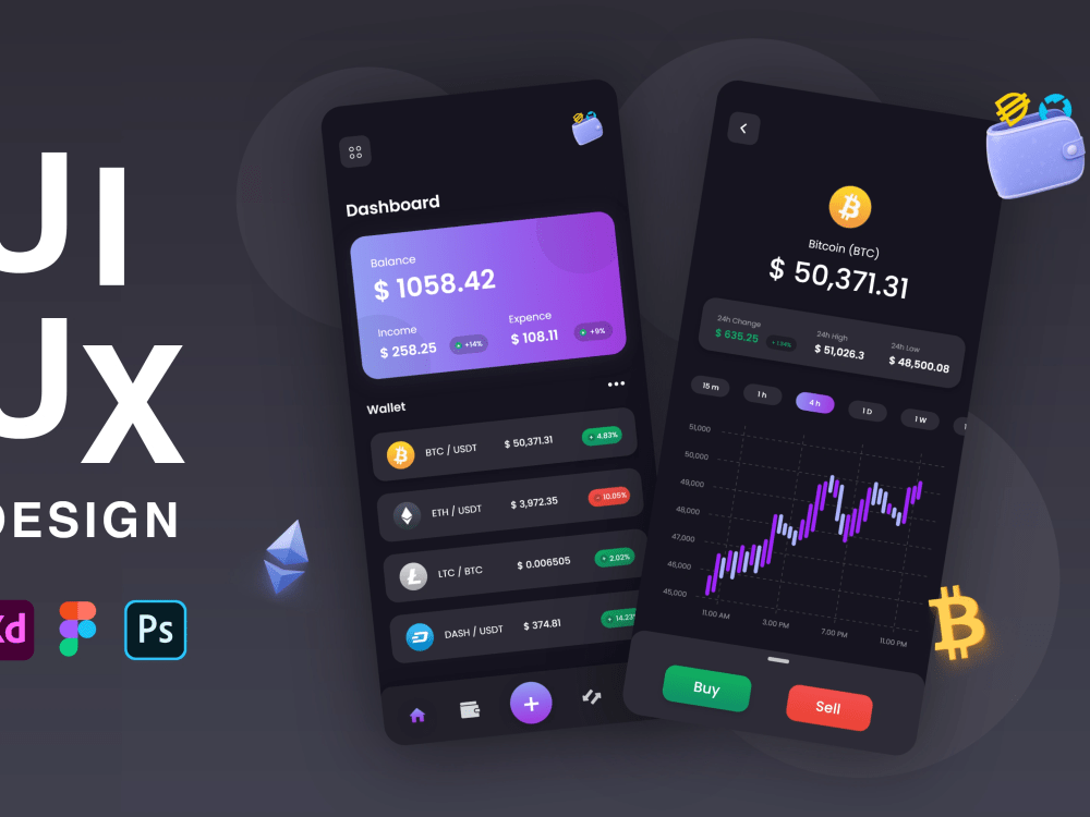 Creative, modern mobile app UI/UX design | Upwork