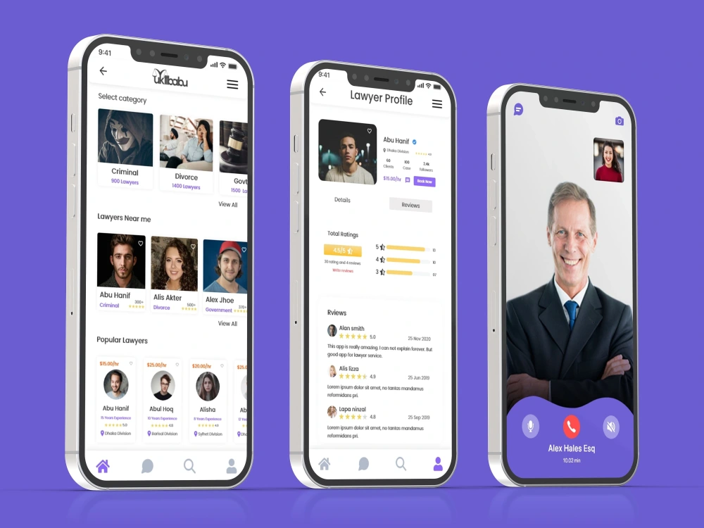 Modern mobile app UI UX design and prototype for iOS or Android app | Upwork