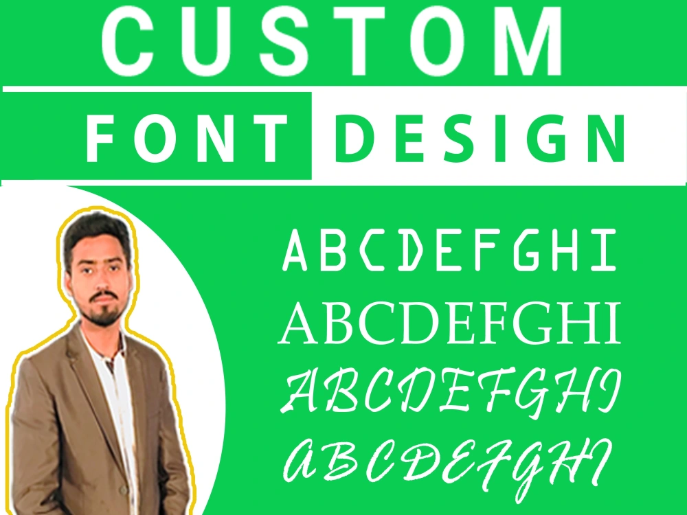 Professional custom font design. customize typeface for your business ...
