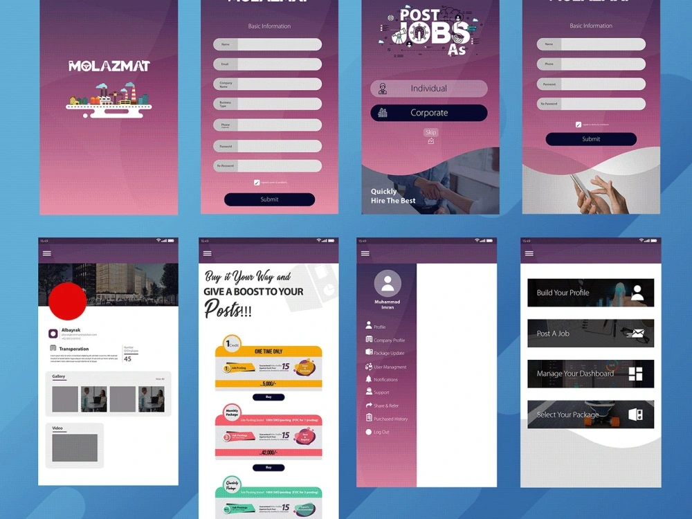 Responsive UX UI web and mobile app designs | Upwork
