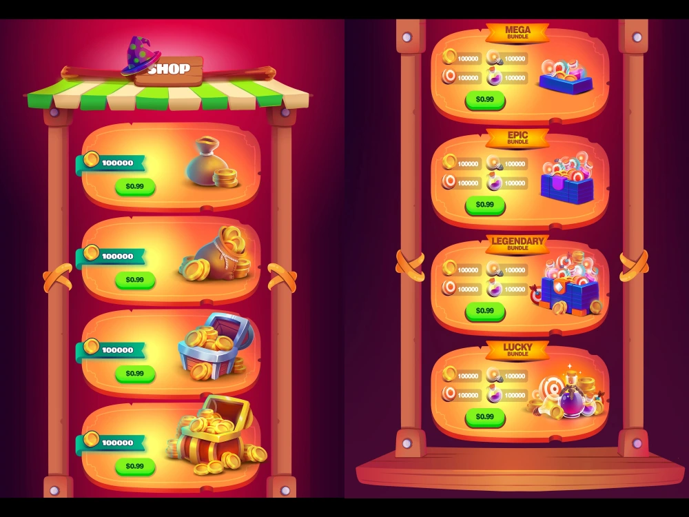 An eye-catching Game UI Design | Upwork