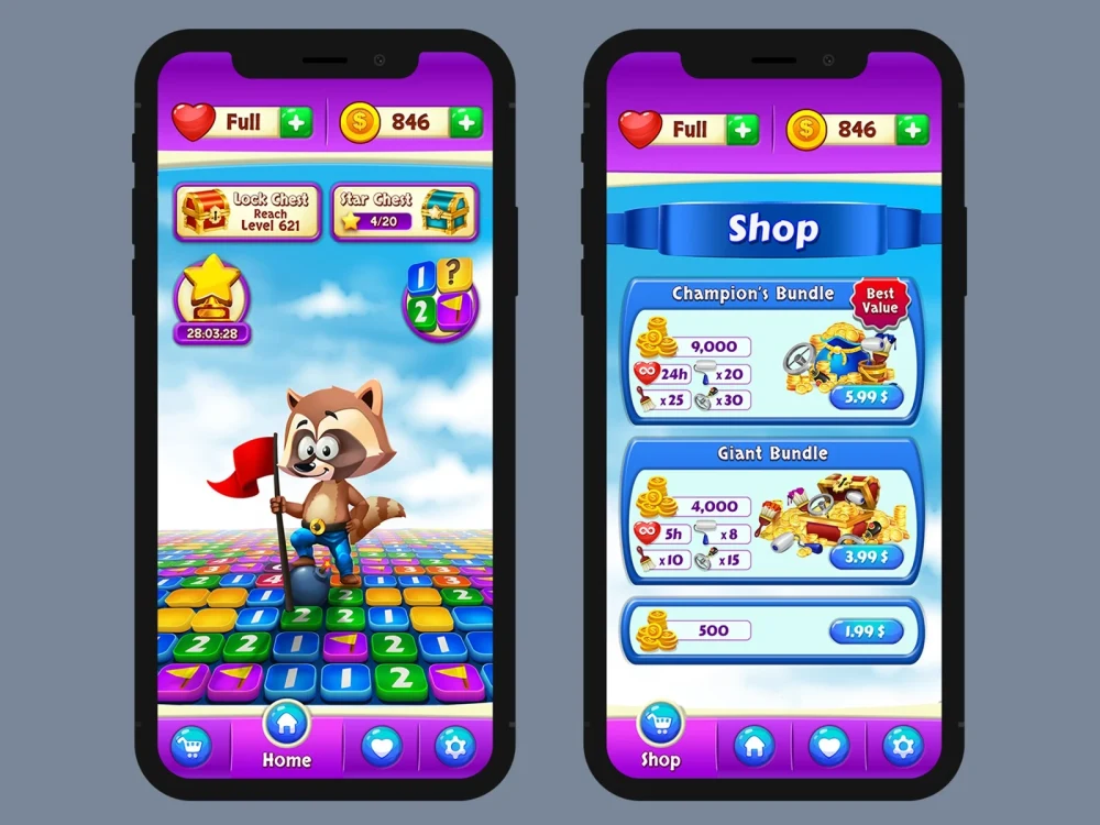 An eye-catching Game UI Design | Upwork