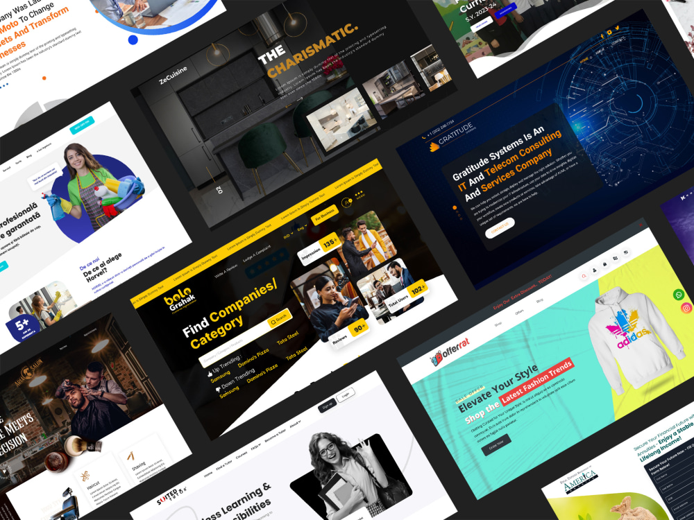 Home Page/Landing Page design for Website Development in Figma | Upwork