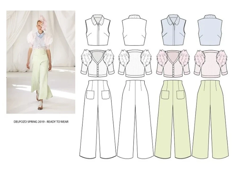 A Precise Fashion Flat Sketch 2d Technical Drawing Upwork
