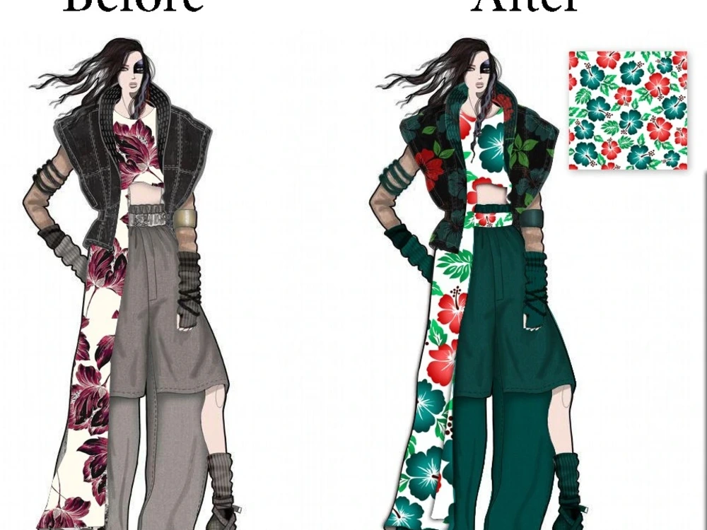 A news print design and its embossing on clothes | Upwork