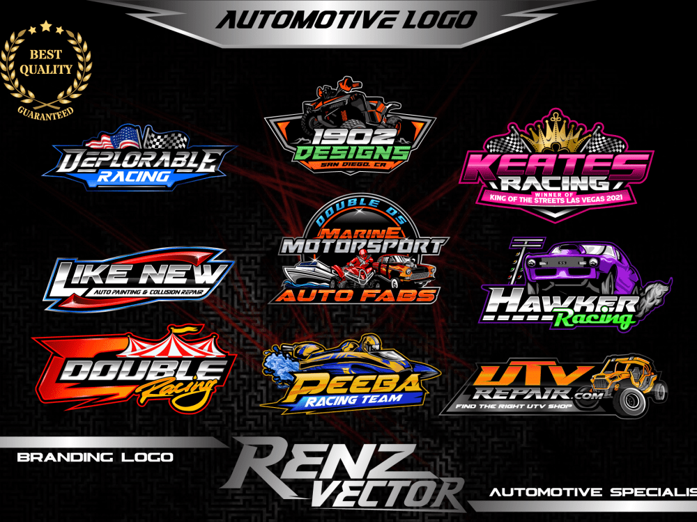 Racing Logo, Automotive Logo, Car Wash Logo, Excavator Logo in 72 Hours ...