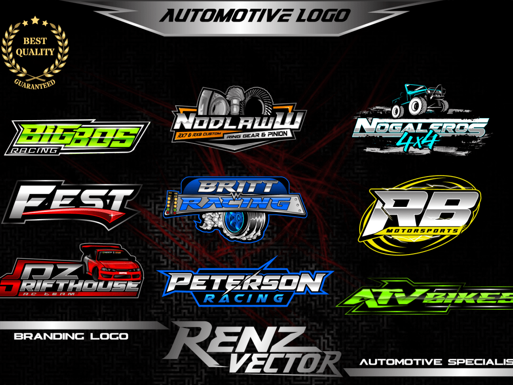 Racing Logo, Automotive Logo, Car Wash Logo, Excavator Logo in 72 Hours ...