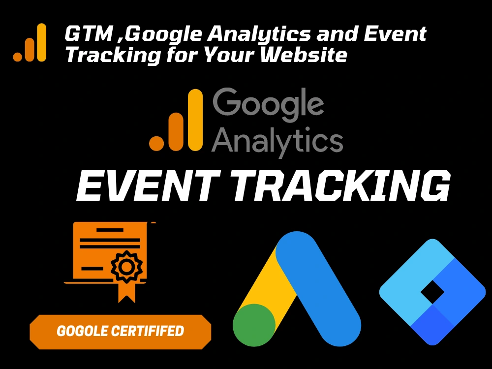Setup Google Tag Manager, Google analytics,Event tracking,conversion track | Upwork