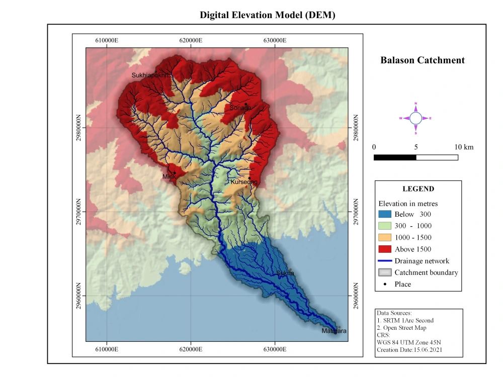Digital Elevation Model for Catchment Delineation and Terrain Analysis ...