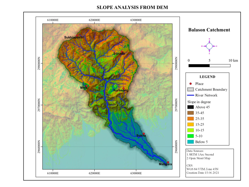 Digital Elevation Model for Catchment Delineation and Terrain Analysis ...