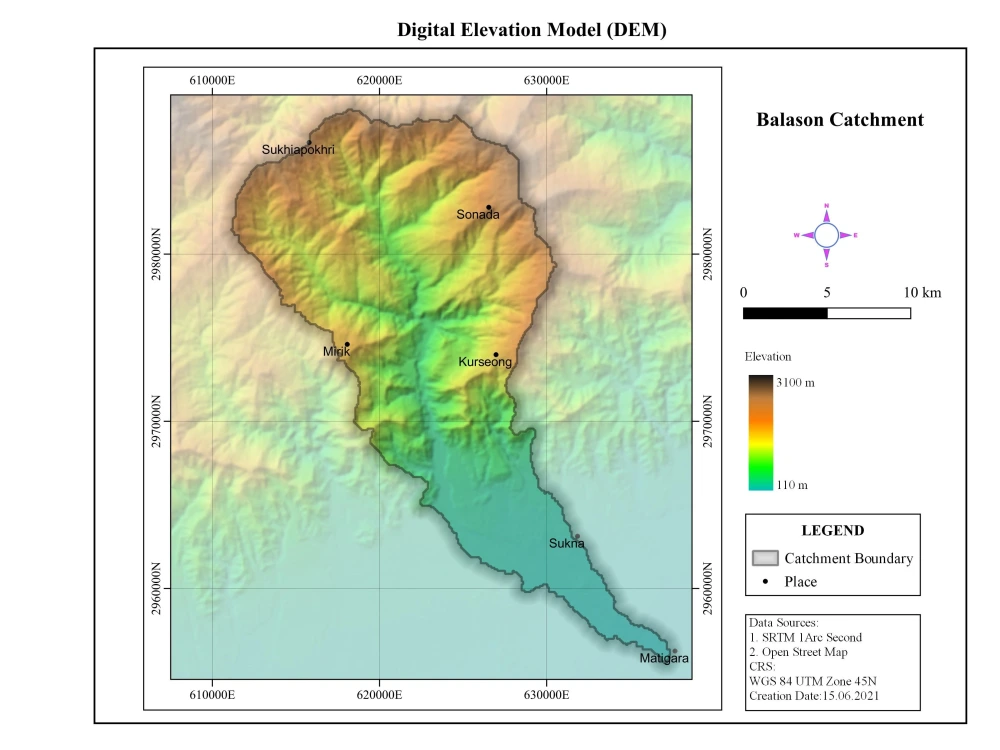 Digital Elevation Model for Catchment Delineation and Terrain Analysis ...