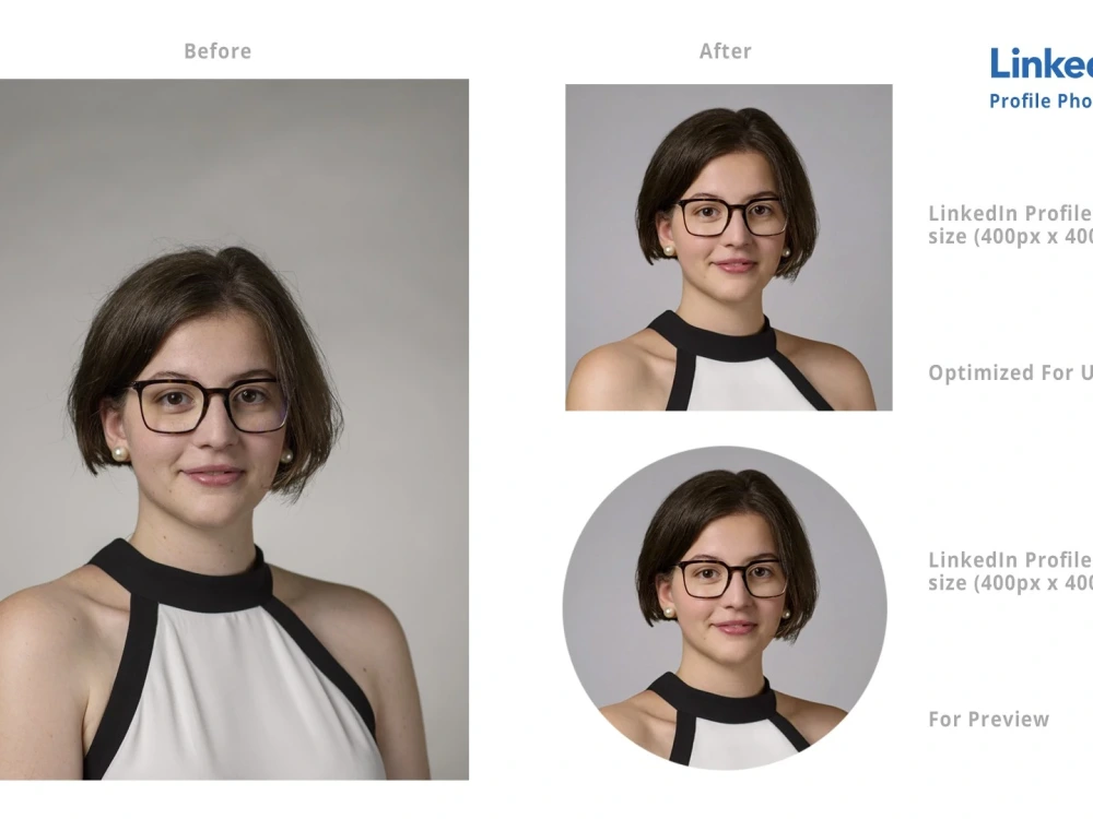 Professional LinkedIn profile photo editing/retouching service | Upwork