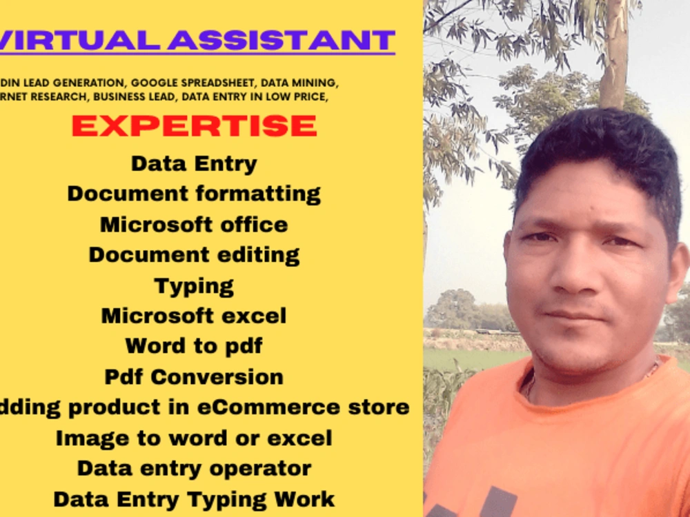 Reliable & Flexible Data Entry Assistant | Upwork