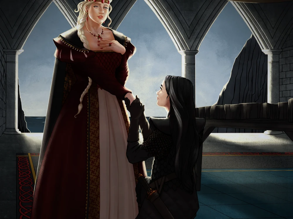 A comic-style, semi-realistic 2D illustration for your novel/book. | Upwork