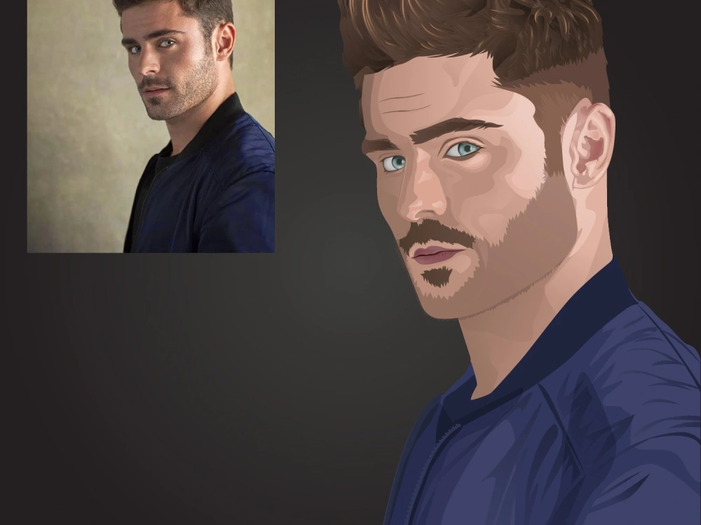 An high quality Vector art portrait | Upwork