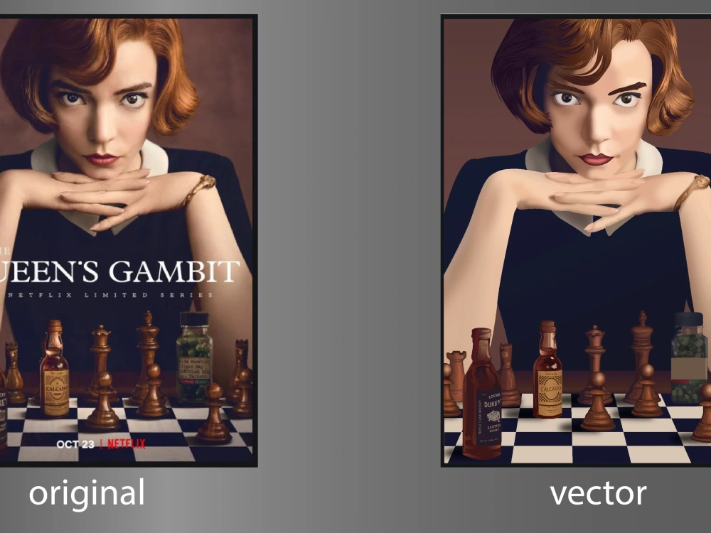 An high quality Vector art portrait | Upwork