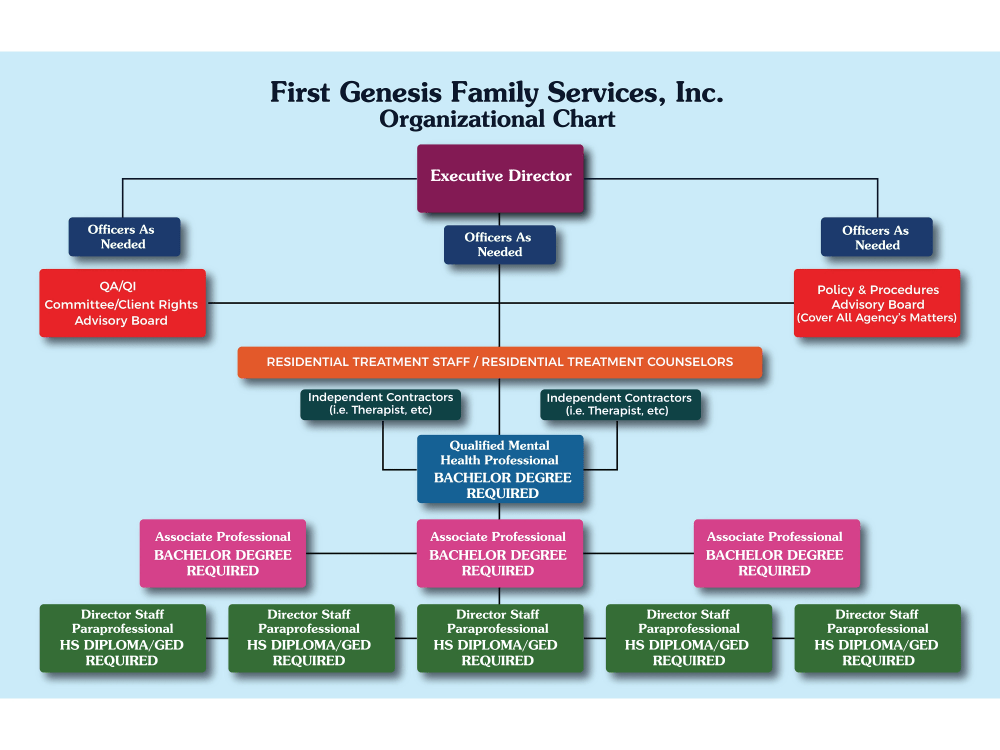 A beautiful organizational chart designed for you organization/company ...