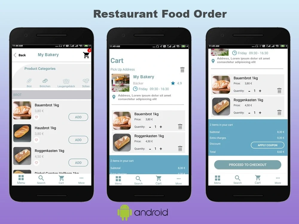 A Multi Restaurant Food Order Android / iOS App | Upwork
