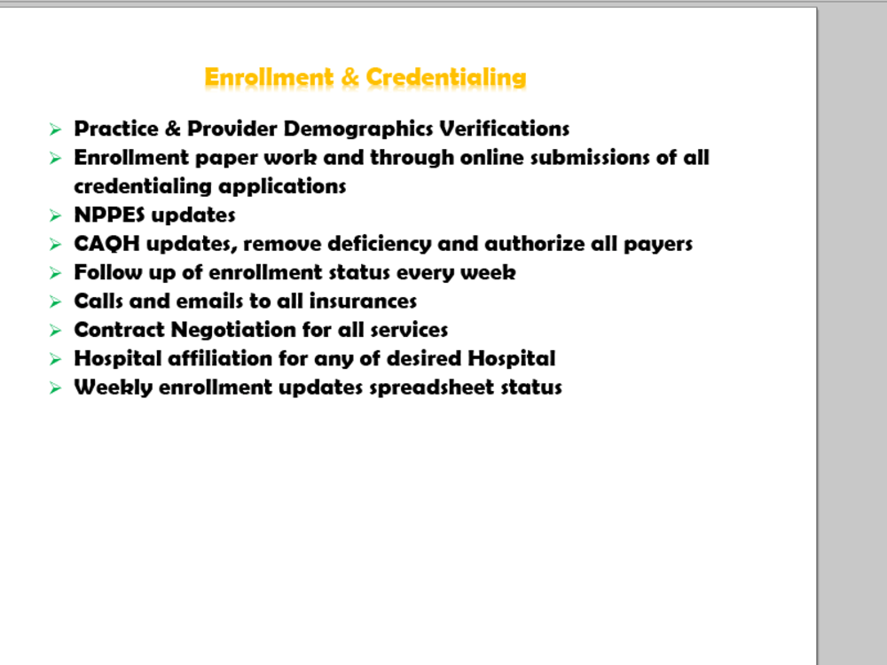 HIPAA Certified Medical billing,Eligibility, Credentialing and Enrollment | Upwork