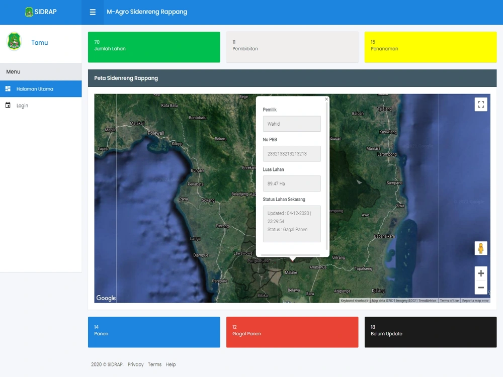 Farmers' Land Monitoring Information System Based on Google Maps | Upwork