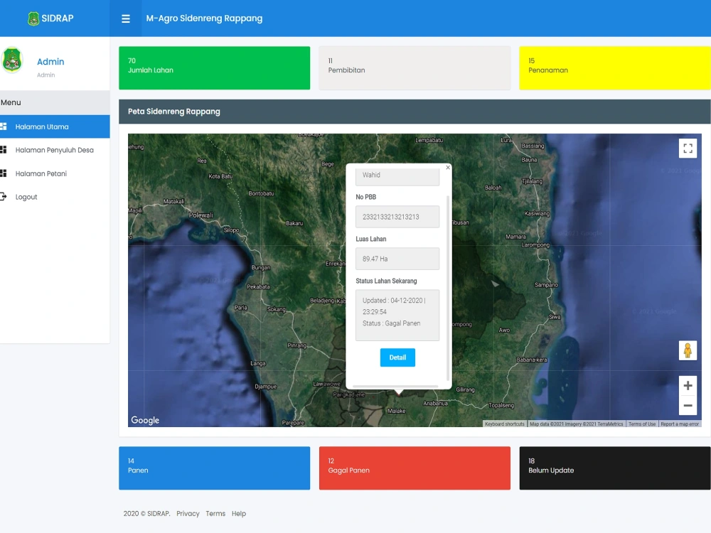 Farmers' Land Monitoring Information System Based on Google Maps | Upwork