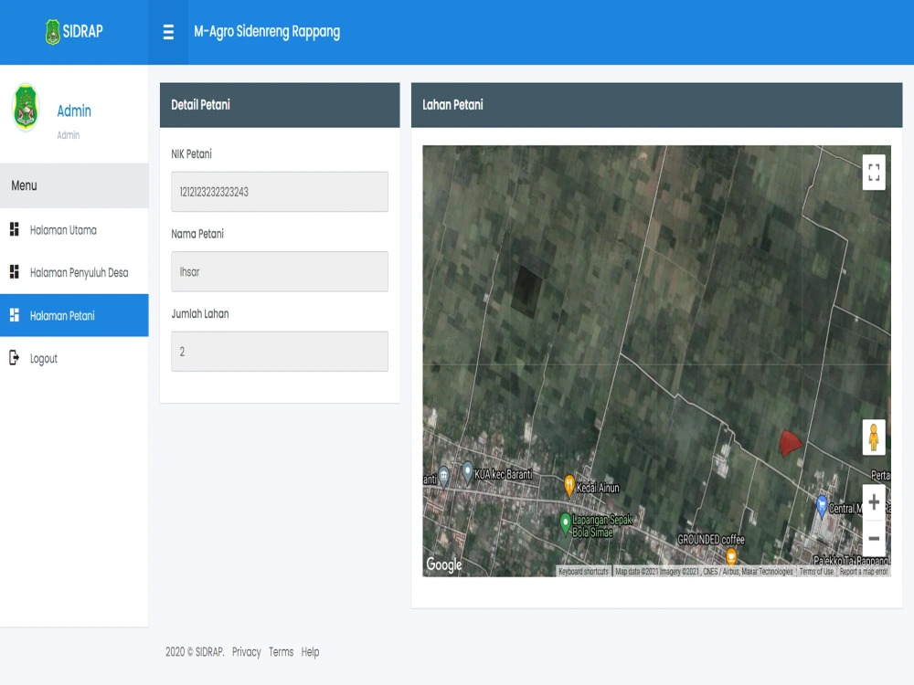 Farmers' Land Monitoring Information System Based on Google Maps | Upwork