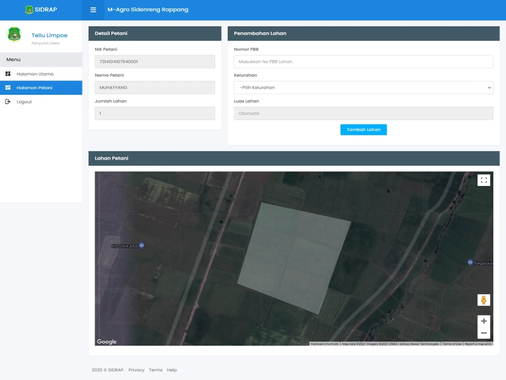 Farmers' Land Monitoring Information System Based on Google Maps | Upwork