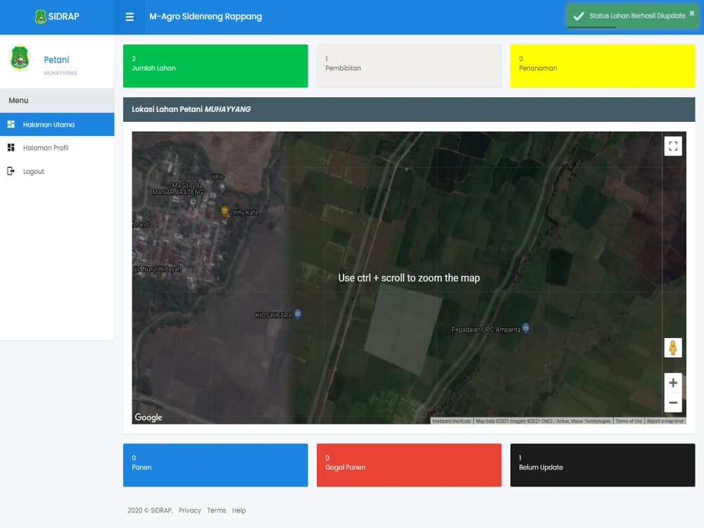 Farmers' Land Monitoring Information System Based on Google Maps | Upwork
