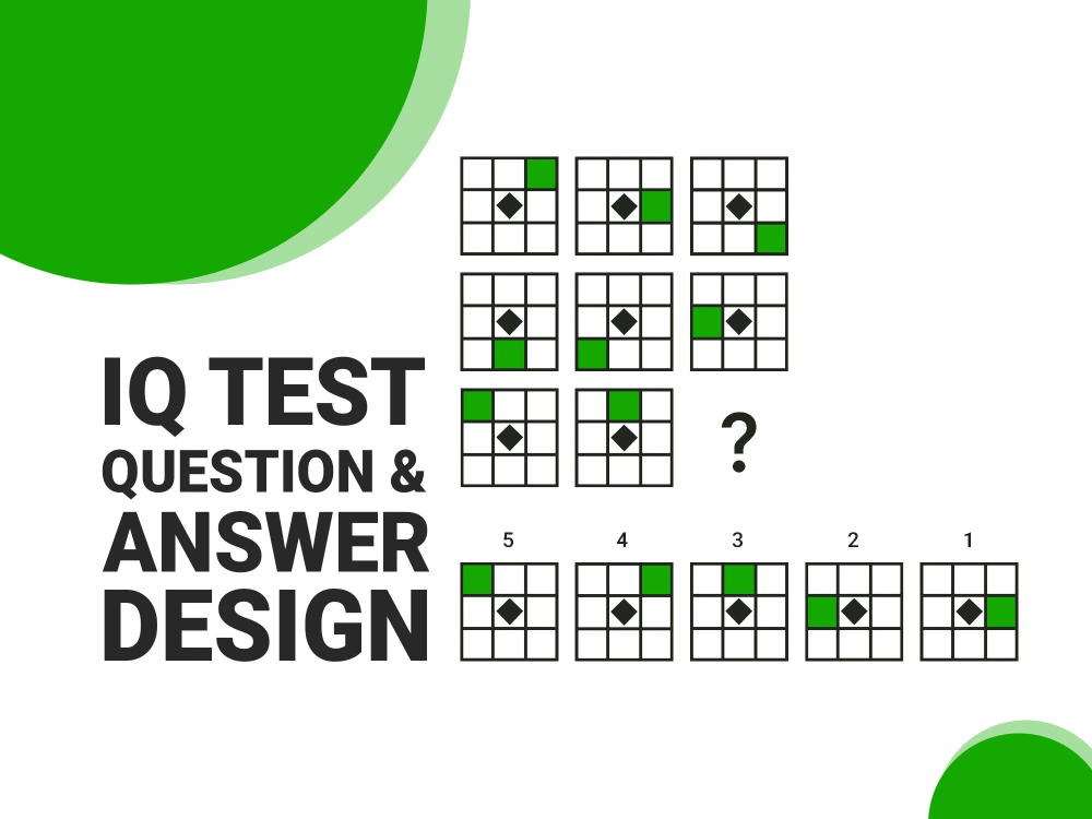 Creative IQ Test Question, Logic Puzzle Design for IQ Test | Upwork
