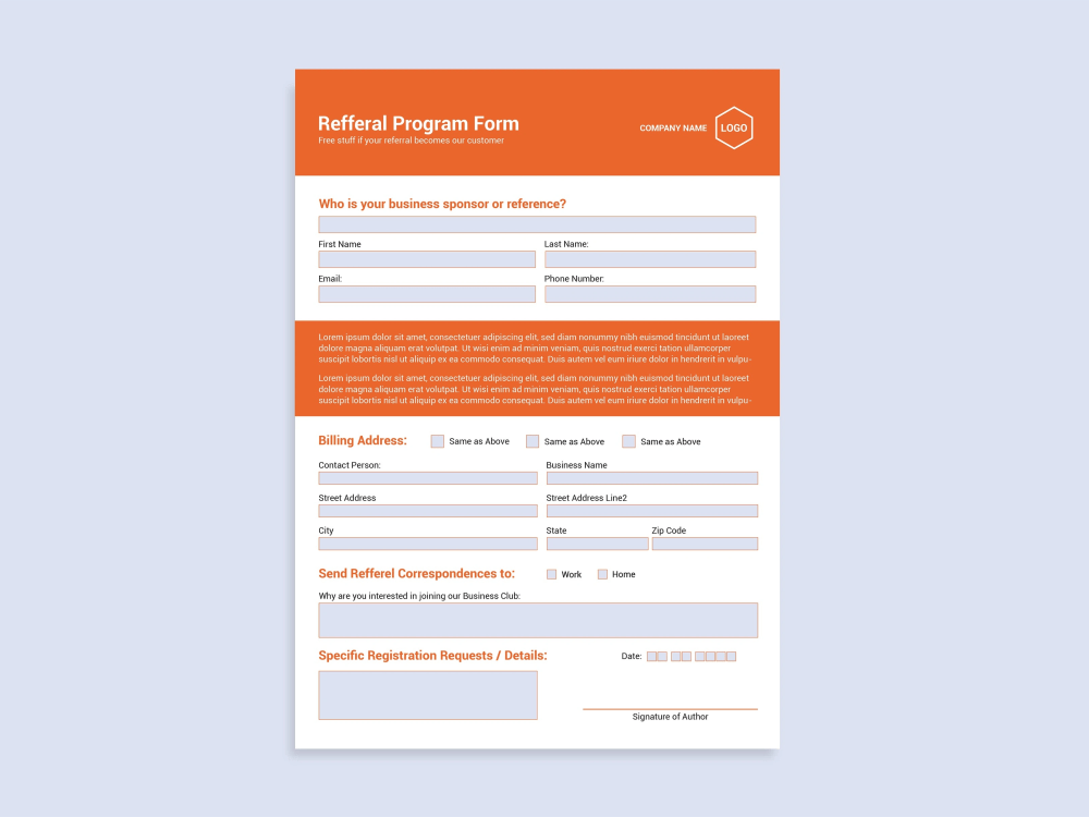An interactive fillable pdf form design | Upwork