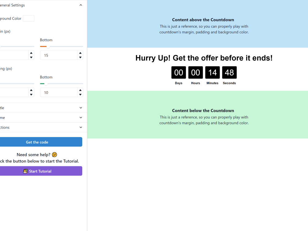 A countdown timer editor software | Upwork