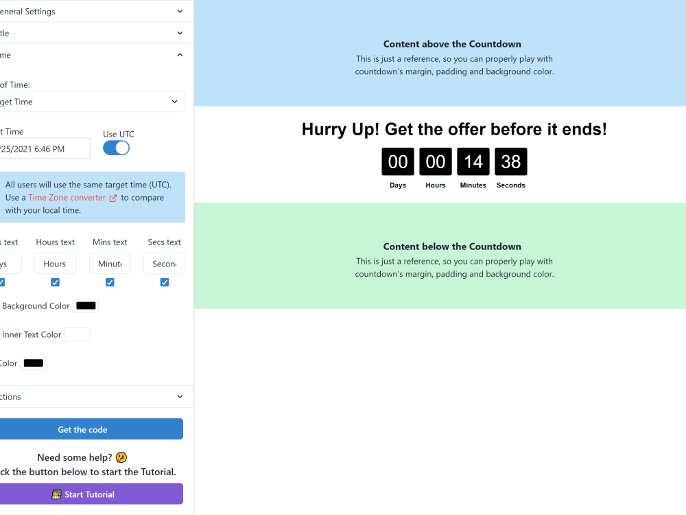 A countdown timer editor software | Upwork