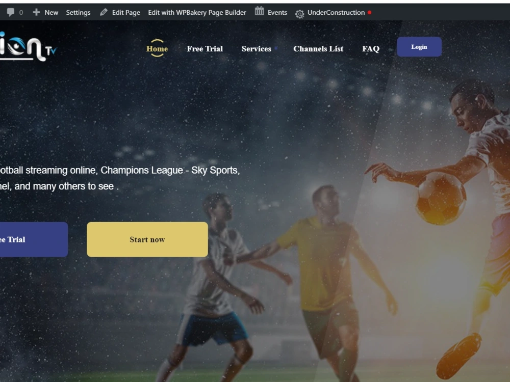 A professional IPTV Website Designed in WordPress and whmcs | Upwork