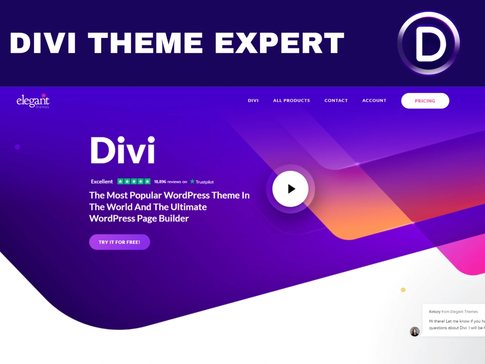 A professional WordPress website design by Divi Theme Expert | Upwork