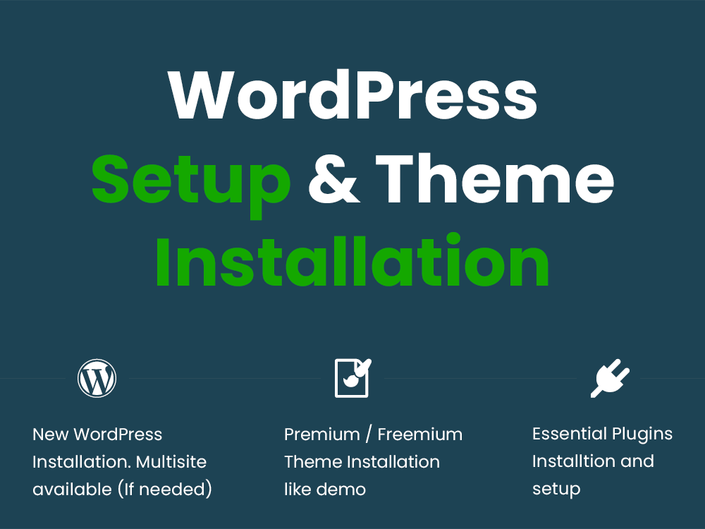 A complete WordPress installation and setup | Upwork