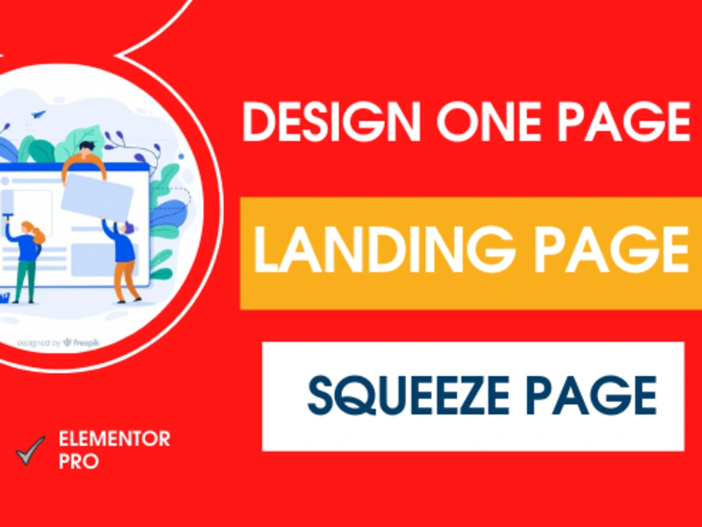 WordPress landing page squeeze page sales page elementor one page ...