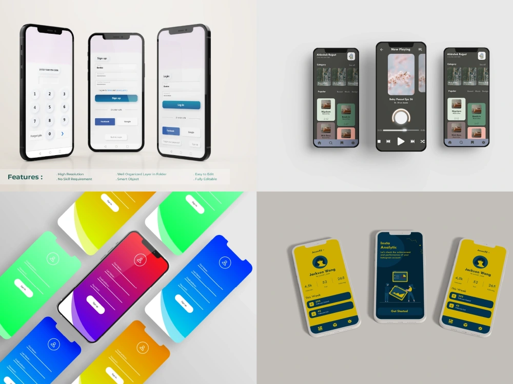 Minimalist App design with awesome interfaces | Upwork