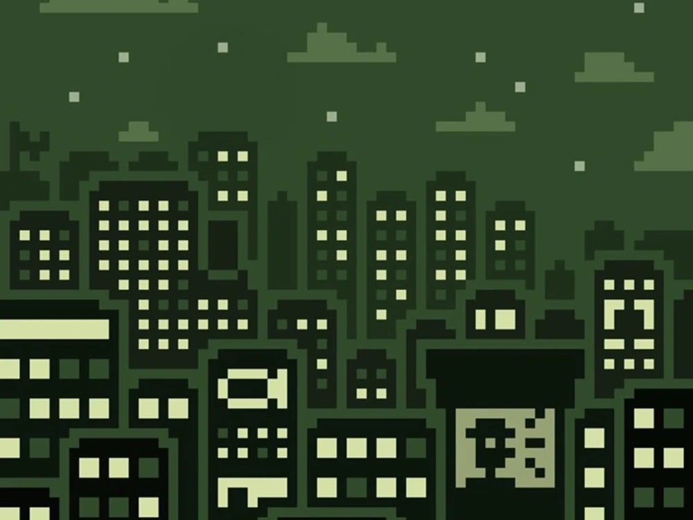 A great retro/pixel wallpaper for your devices. | Upwork