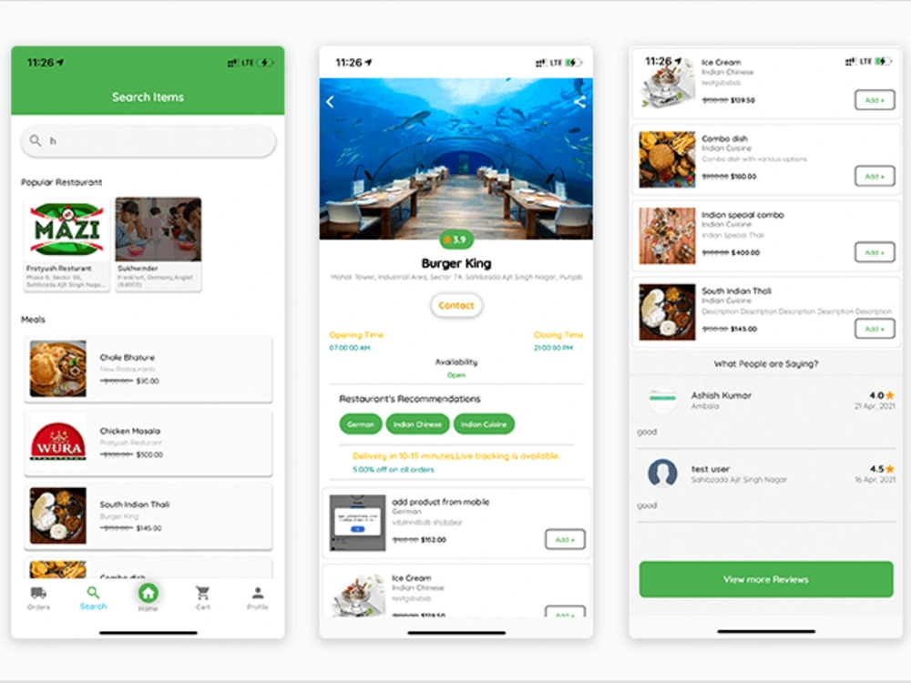 On demand food delivery android and iOS apps | Upwork