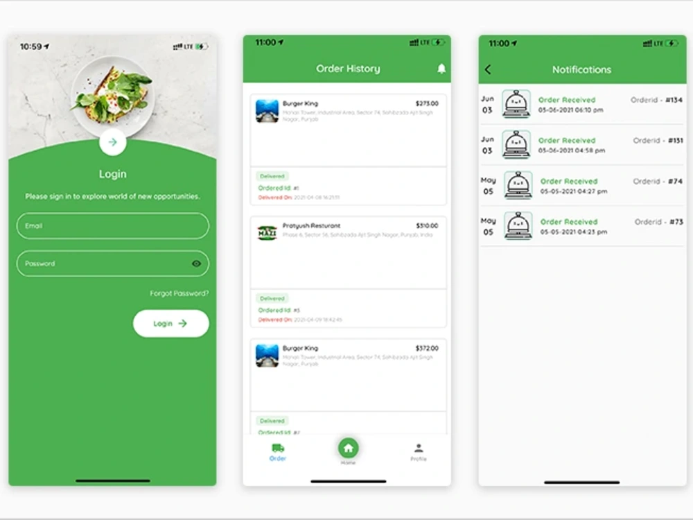 On demand food delivery android and iOS apps | Upwork