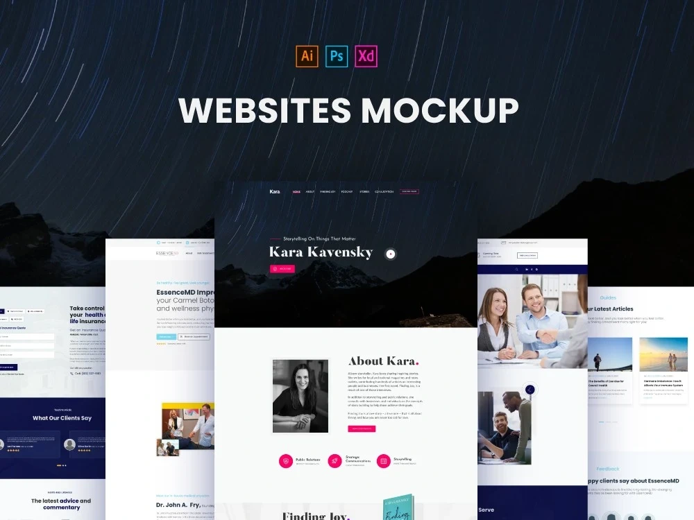 Modern website mockup design | Upwork