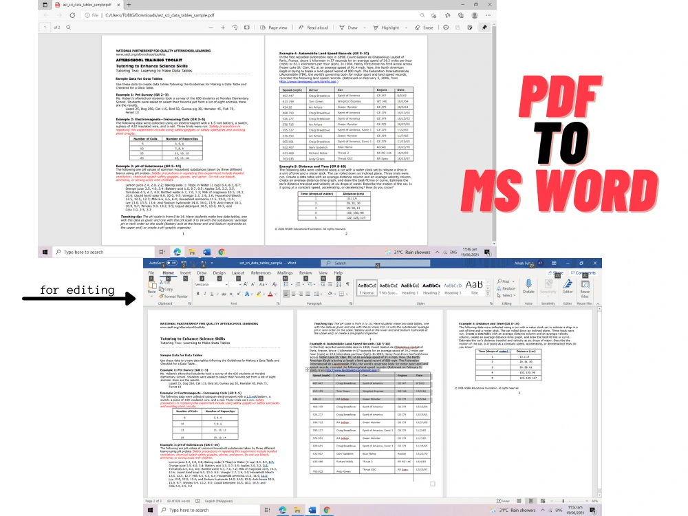 Data Entry PDF conversions, Word, Excel | Upwork