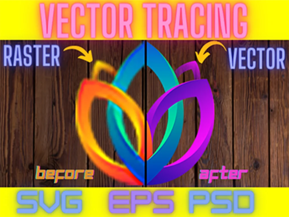 Vectorized image, convert logo to vector, raster to vector and vector trace | Upwork