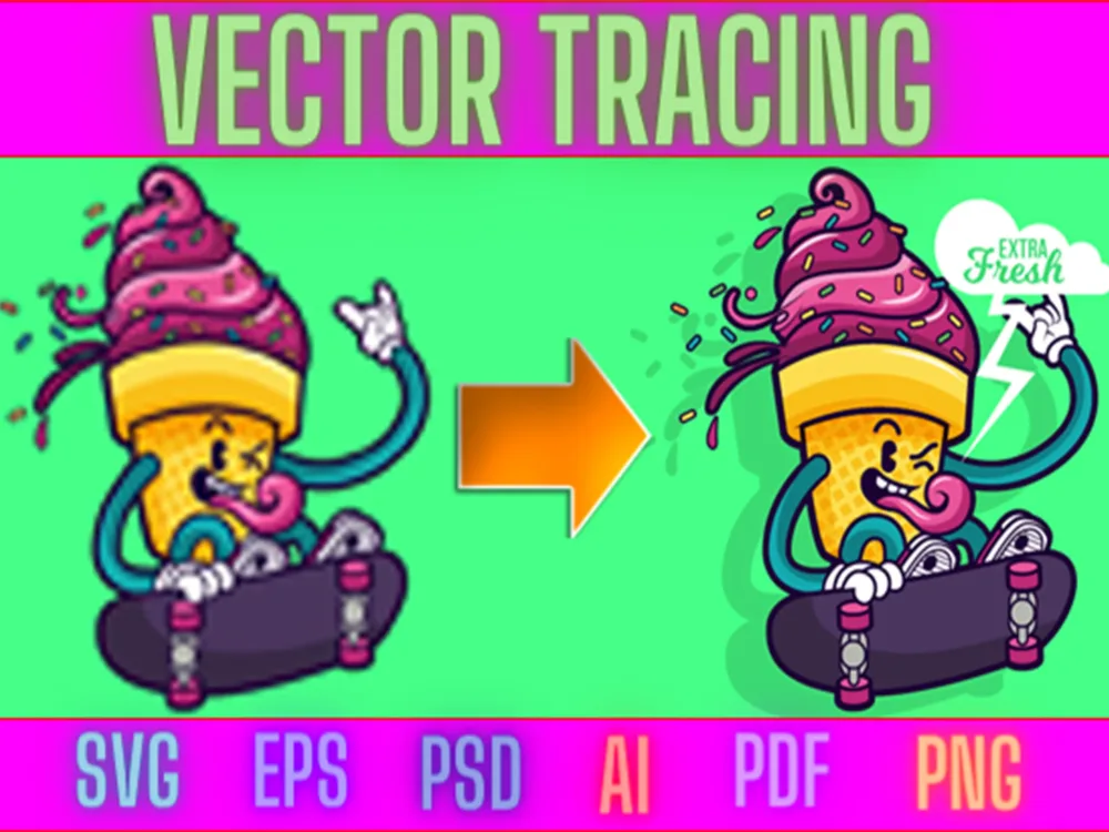 Vectorized image, convert logo to vector, raster to vector and vector trace | Upwork